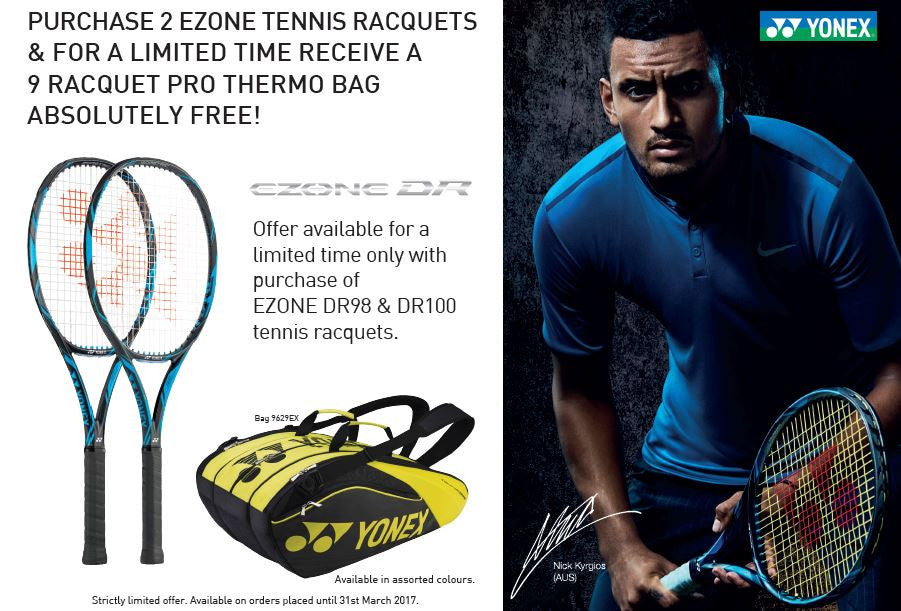Yonex Tennis Racquets, Bags and String – TennisGear