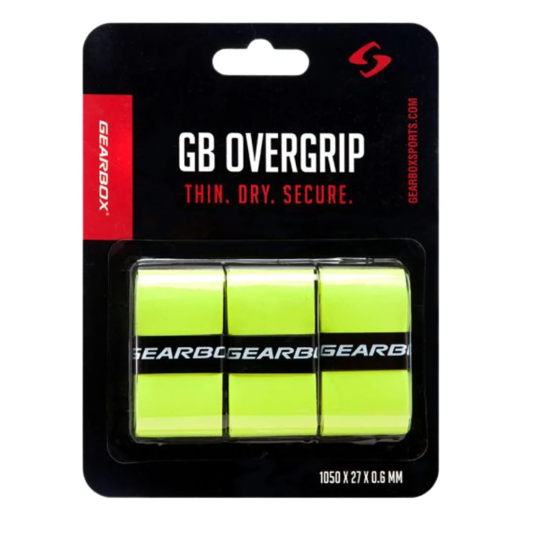 Gearbox Paddle Overgrip 3 pack - Neon Yellow – TennisGear