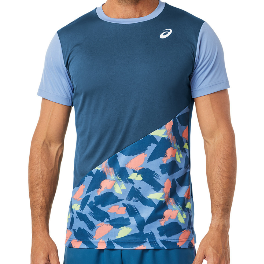 Asics Court Graphic SS Top 2022 - Light Indigo – TennisGear