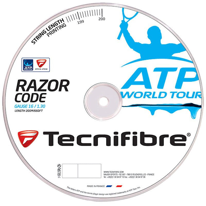 Tecnifibre Razor Code 1.30 200m String Reel - Blue – TennisGear